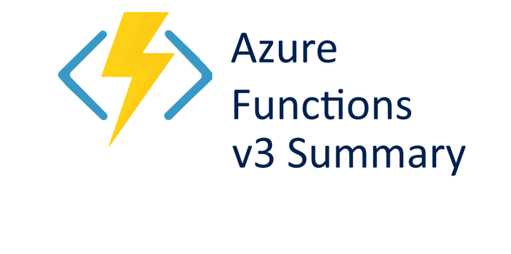 Azure Functions v3 – Masters Development